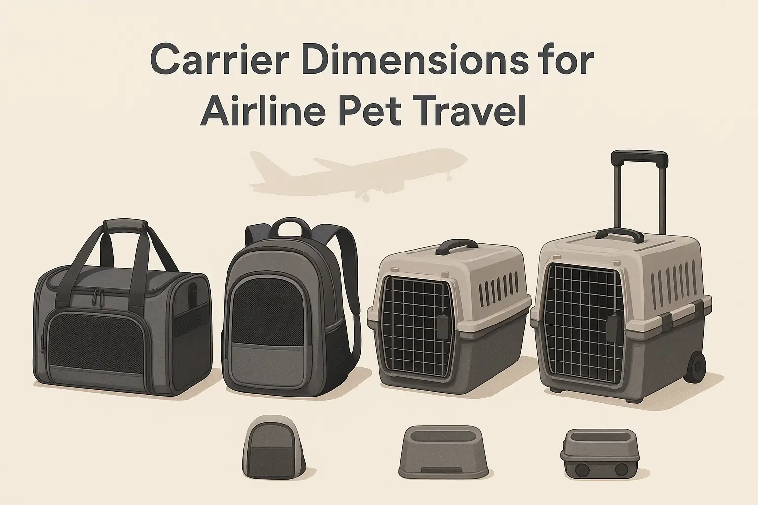Airline Pet Carrier Dimensions and Approved IATA Standards